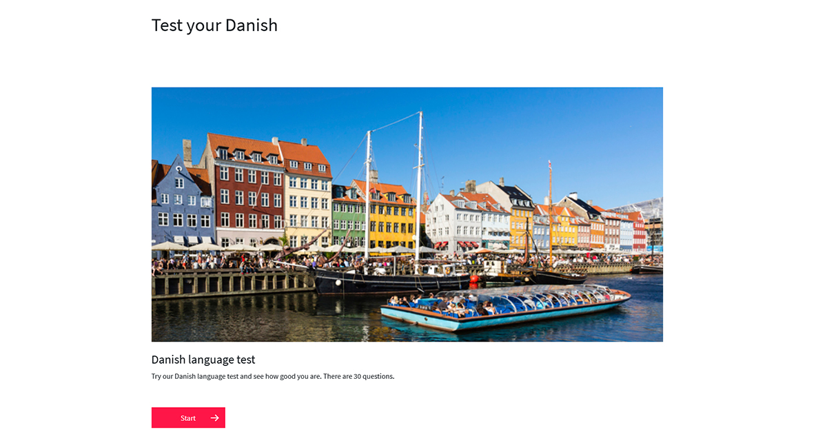 Test your Danish level – it’s fast and fun